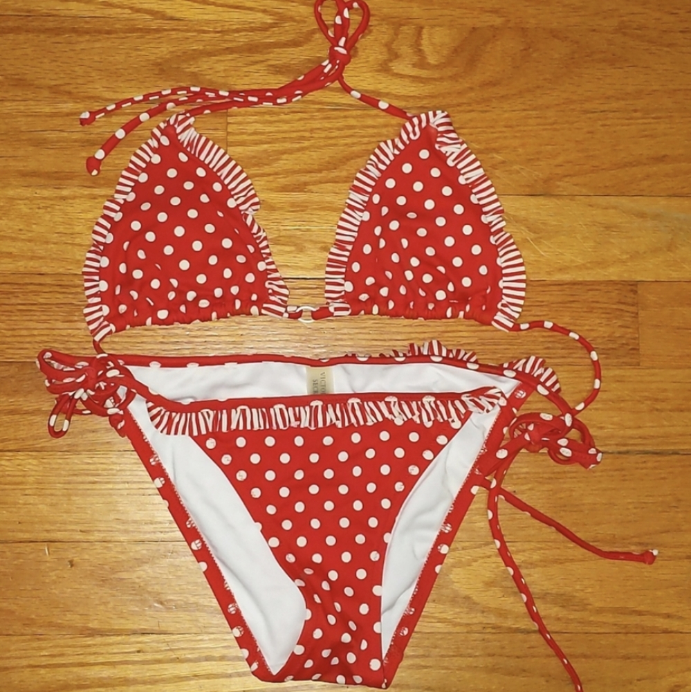 Victorias Secret Polka Dot Bikini Gem